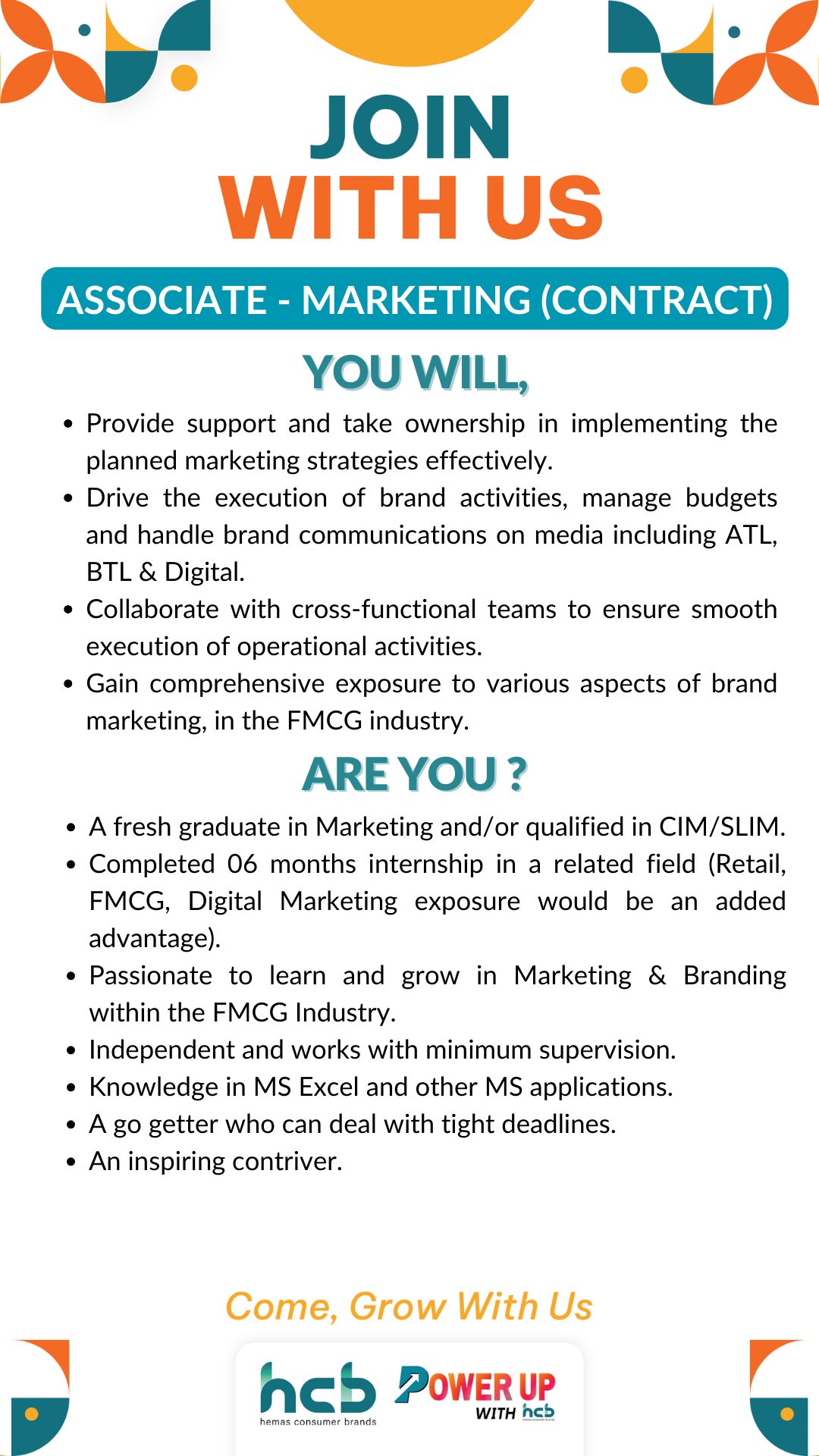 Associate - Marketing